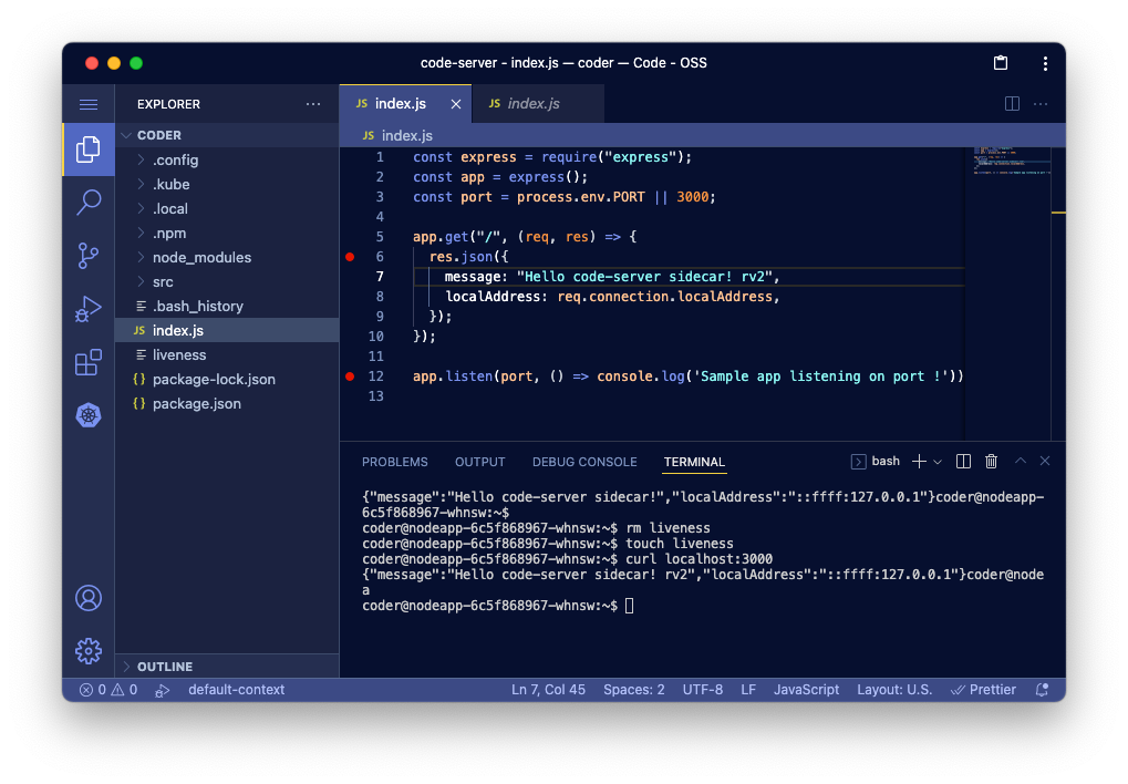 Kubernetes Code server Pod Qiita kubernetes-code-server-pod-qiita