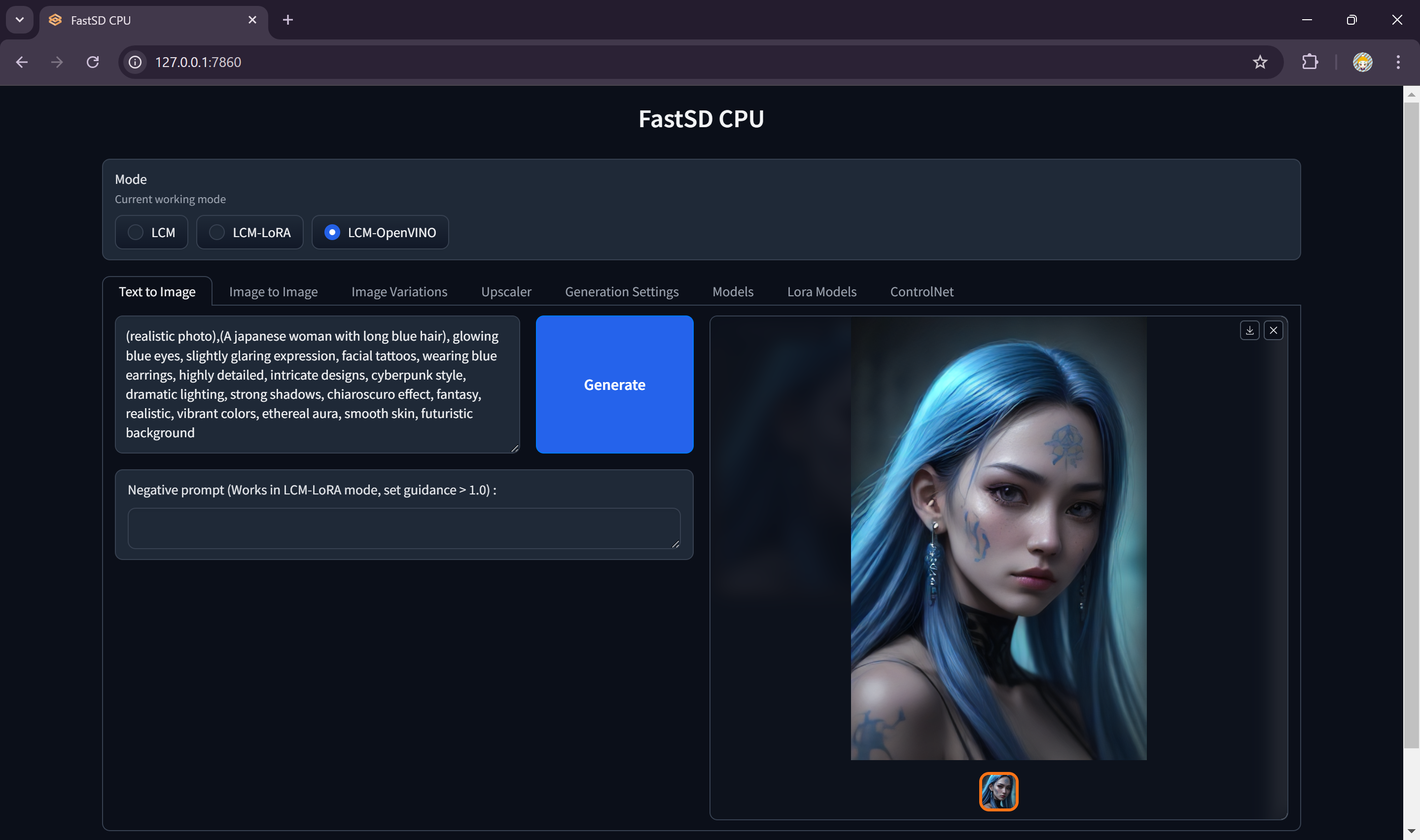 【グラボなしで1秒画像生成】Stable Diffusionの高速版FastSD CPUを試してみた #AI - Qiita