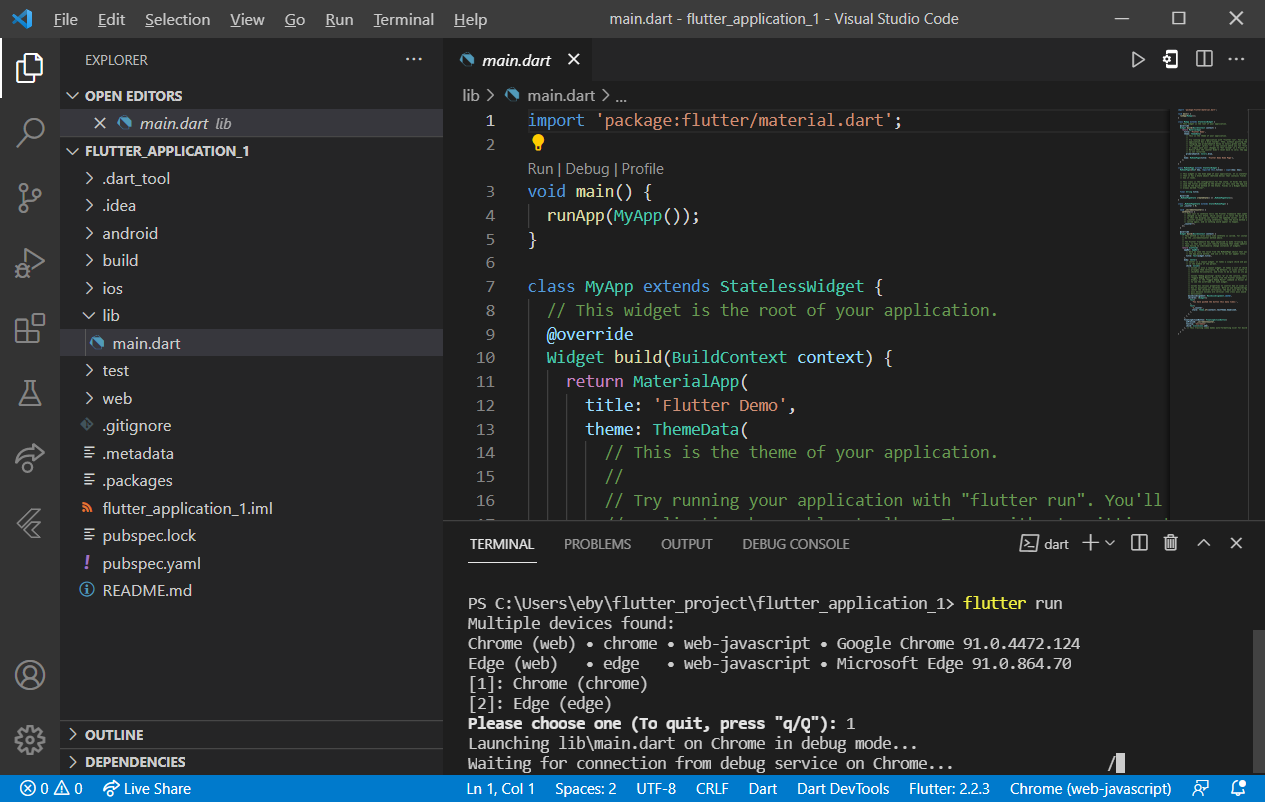 やるぜ！Flutter！ VSCodeで環境構築編 #VSCode - Qiita