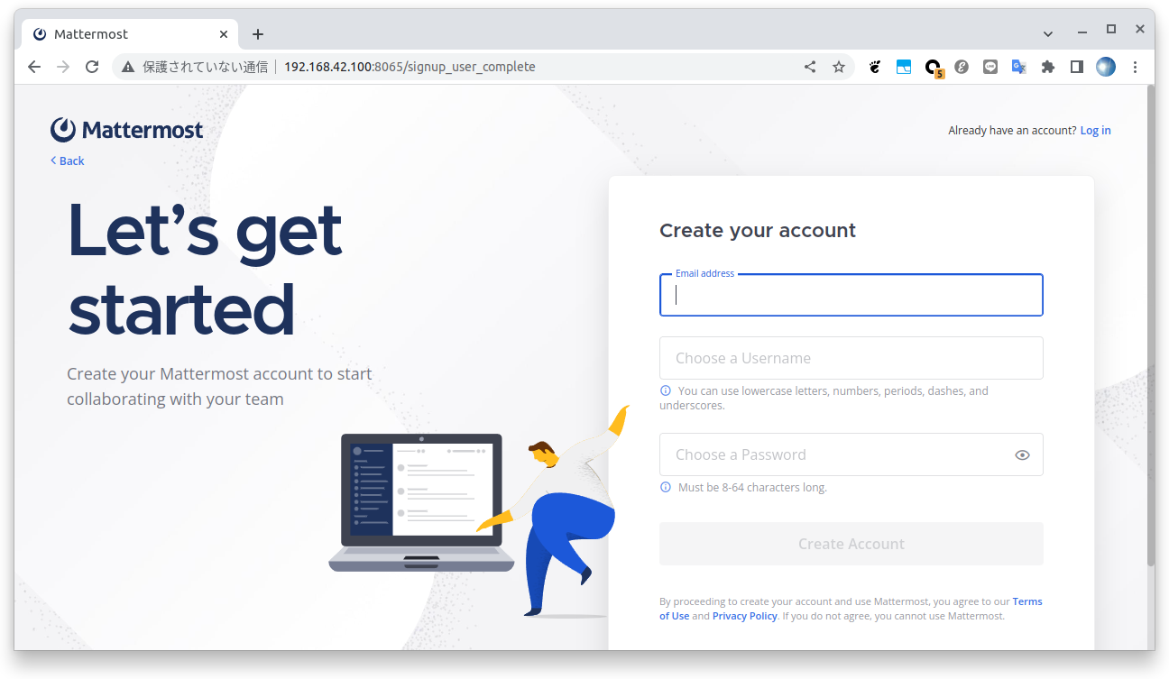 Mattermost を Docker でローカルサーバにインストール #Ubuntu - Qiita