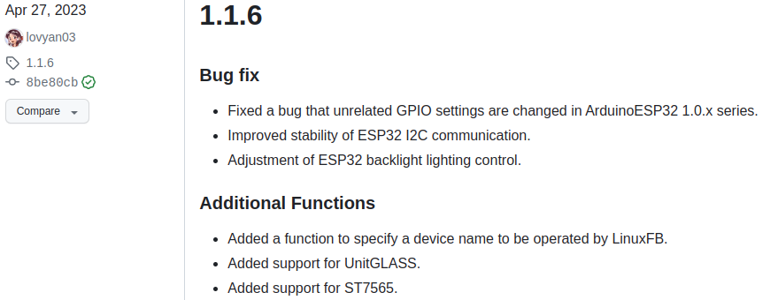 User Setting で Lovyangfx を使う Jlx12864g 液晶を Lovyangfx で動かしてみる 電子工作 Qiita