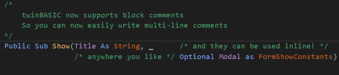 Visual Basic 6.0の100％互換性 twinBASICの紹介 #VisualBasic - Qiita