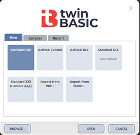 twinBASICの統合環境(IDE)による開発 #VisualBasic - Qiita