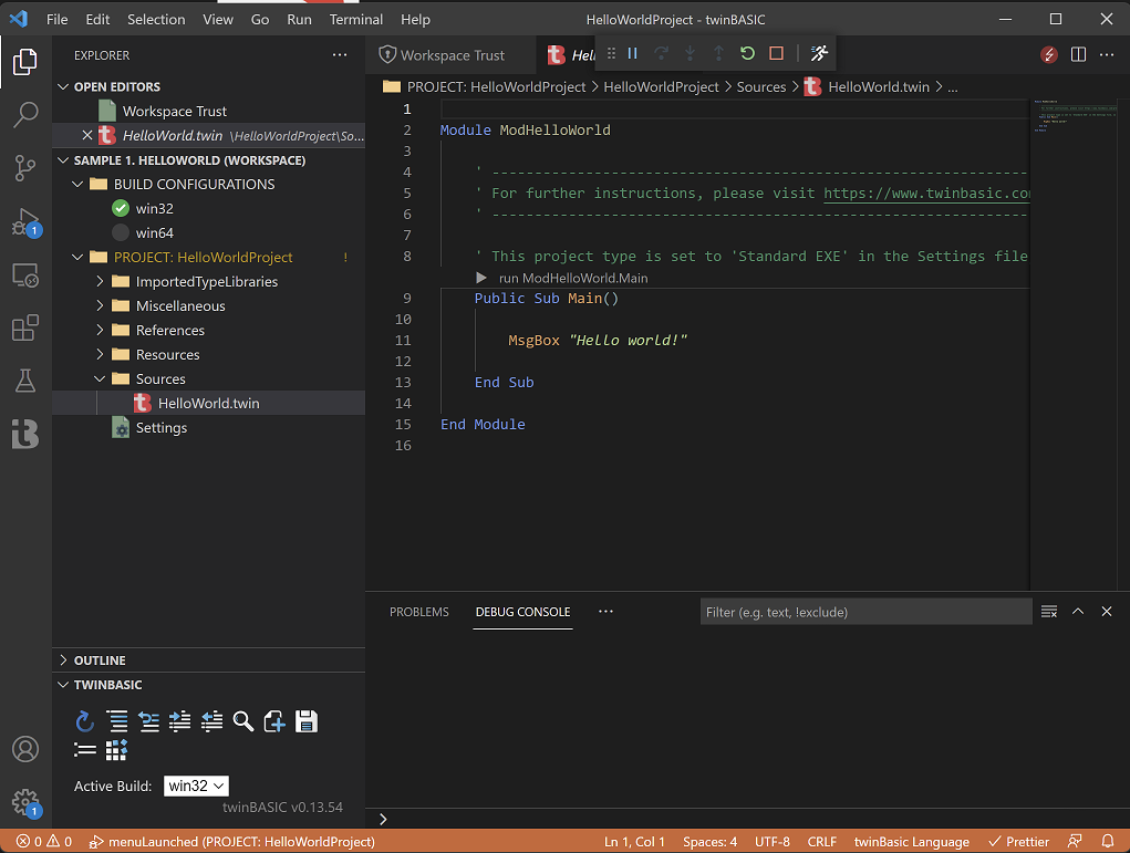 Visual Basic 6.0の100％互換性 twinBASICの紹介 #VisualBasic - Qiita