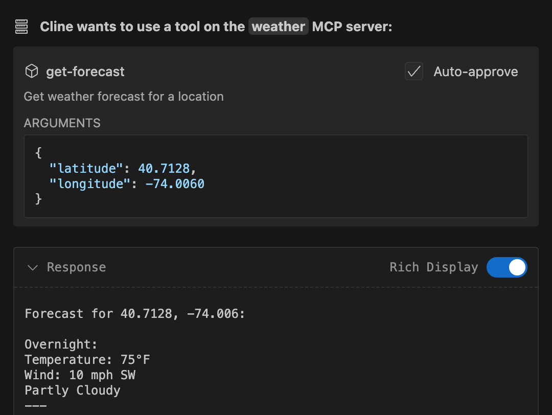 ClineでMCPサーバのアクションをauto-approveする #cline - Qiita