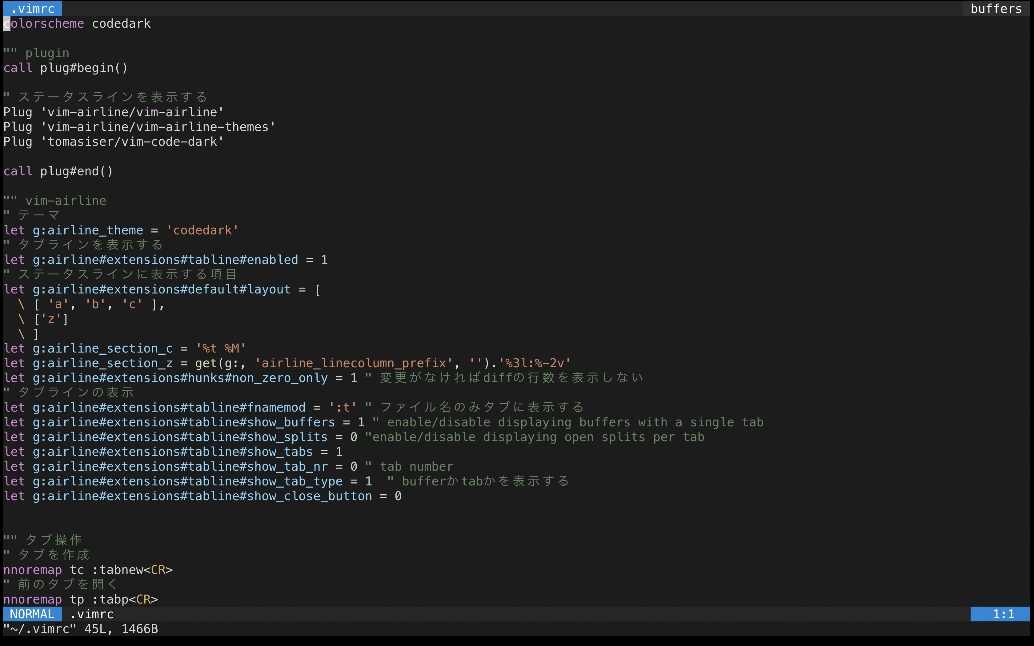 Vimをvscodeライクにする Vscode Qiita