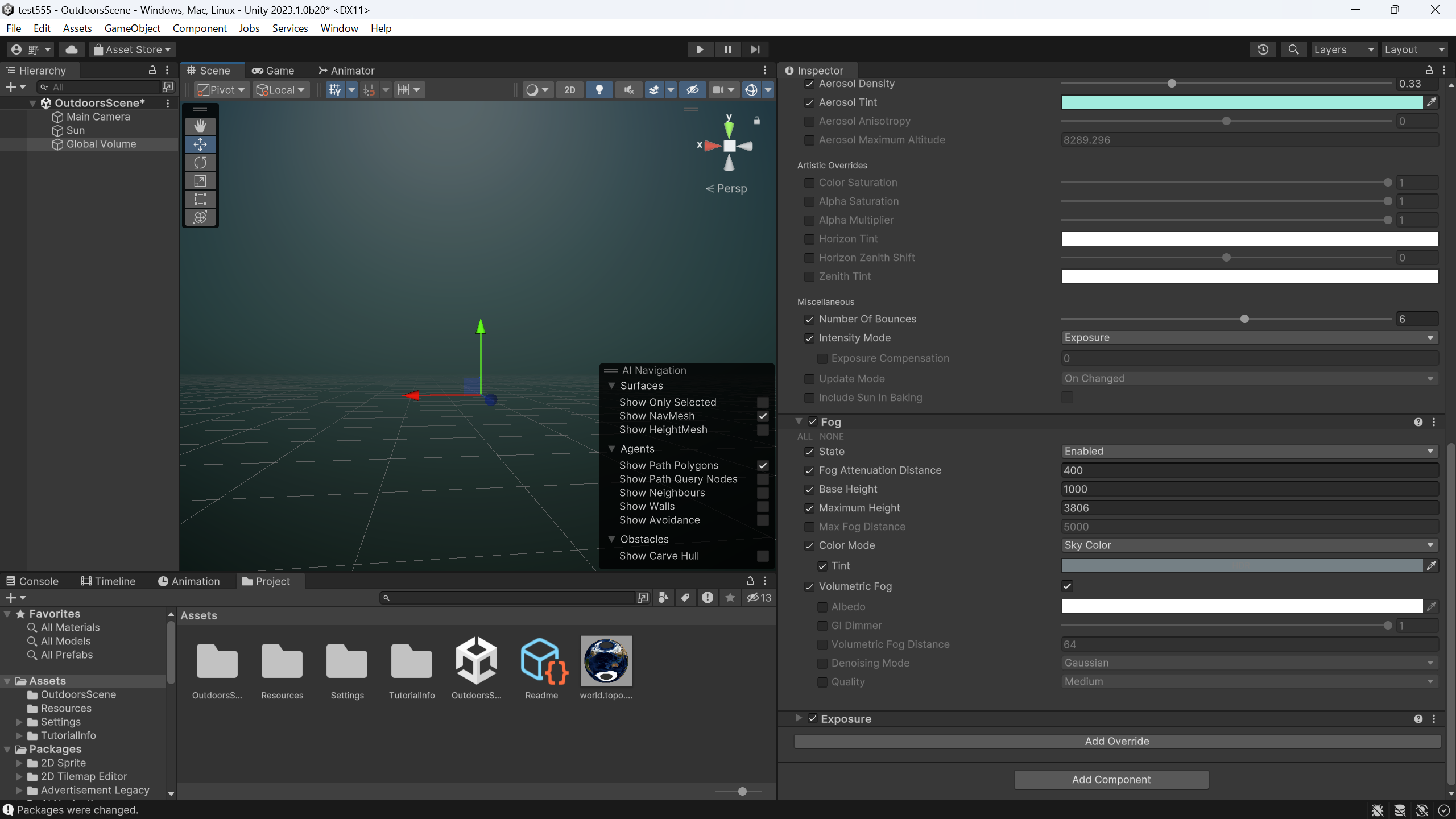 【Unity】HDRPを使って簡単に自然のシーンを制作する vol.1 Physically Based Sky編 #3D - Qiita