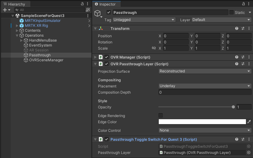 【XR Kaigi 2023解説用】 MRTK3とpassthrough, scene を使ったコンテンツ作成（Meta Quest 3向け ...