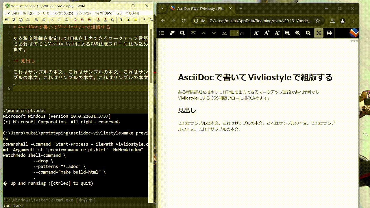AsciiDocで書いてVivliostyleで組版する #Makefile - Qiita
