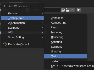 Blender Python APIによるUIレイアウト、Workspaceの制御方法の調査 #workspace - Qiita