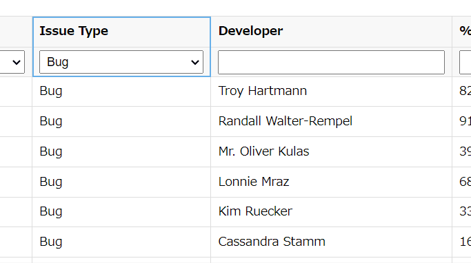 まあまあ多機能でカスタマイズしやすいReact製データグリッドライブラリ：react-data-grid（2024.09） #Reflex - Qiita