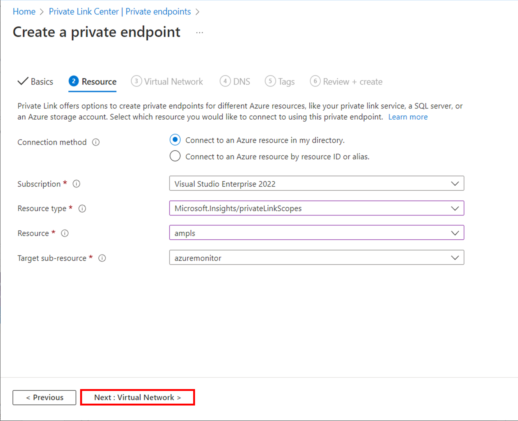 Azure Private Link を介し、Azure Monitor に接続する #AzureVM - Qiita