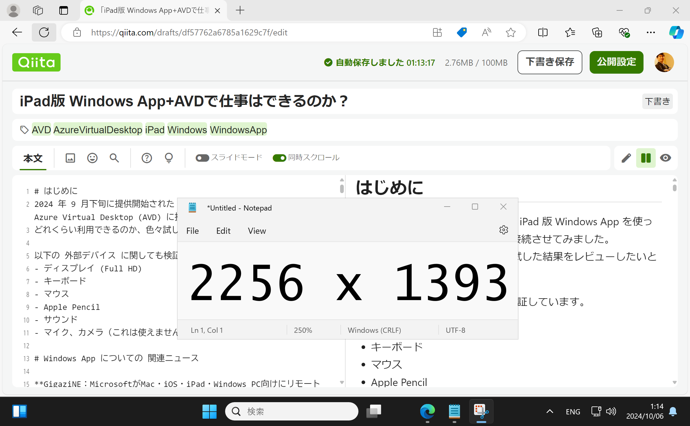 iPad版 Windows App+AVDで仕事はできるのか？ #AzureVirtualDesktop - Qiita
