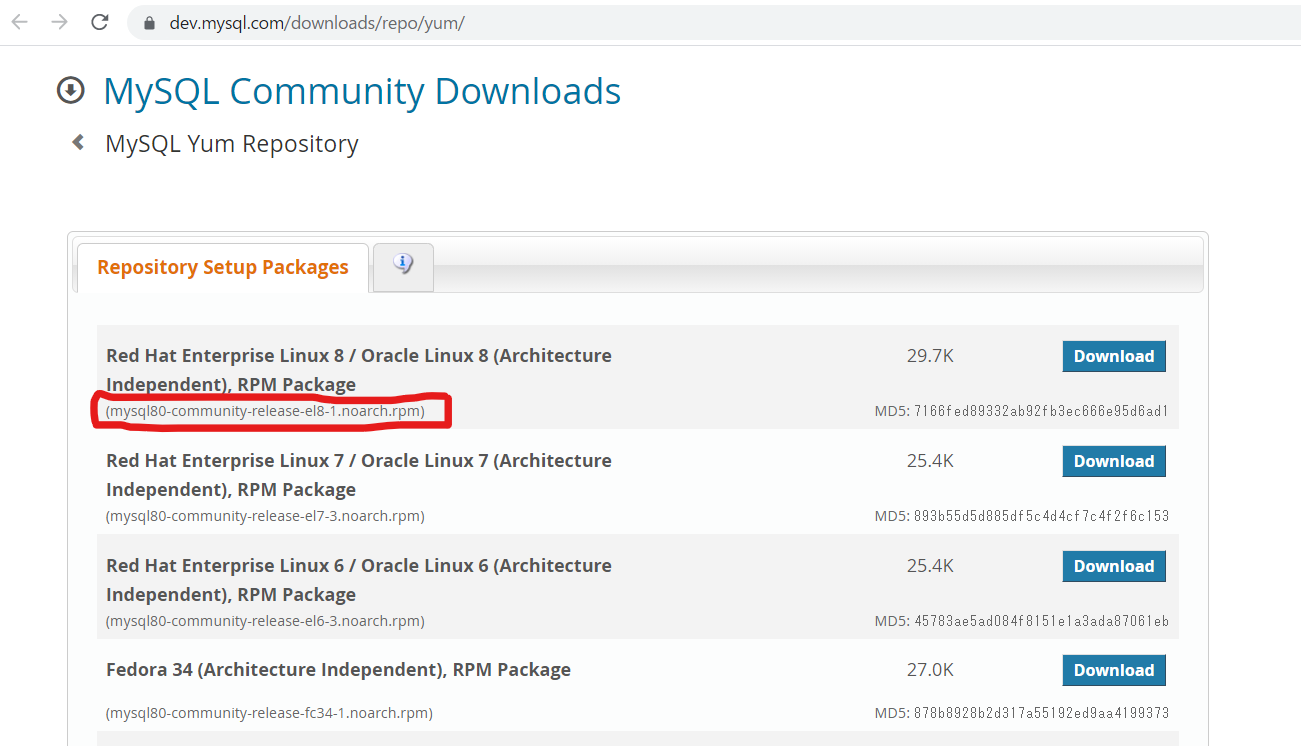 CentOS8にMySQLインストール #MySQL8.0 - Qiita