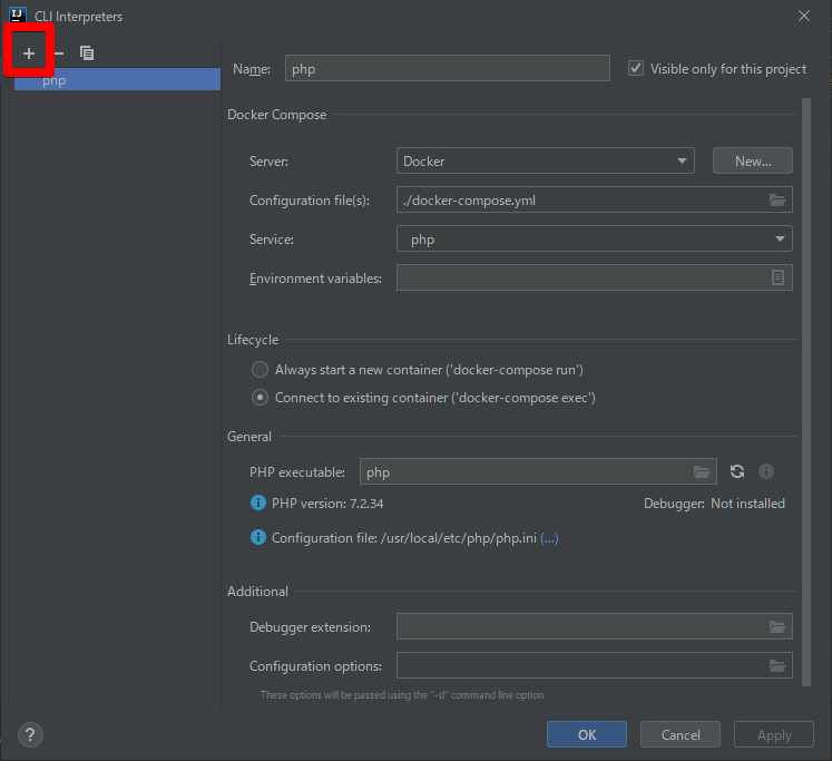 IntelliJ + Dockerでローカル環境を極力汚さずPHP+MySQL開発環境を構築する #docker-compose - Qiita