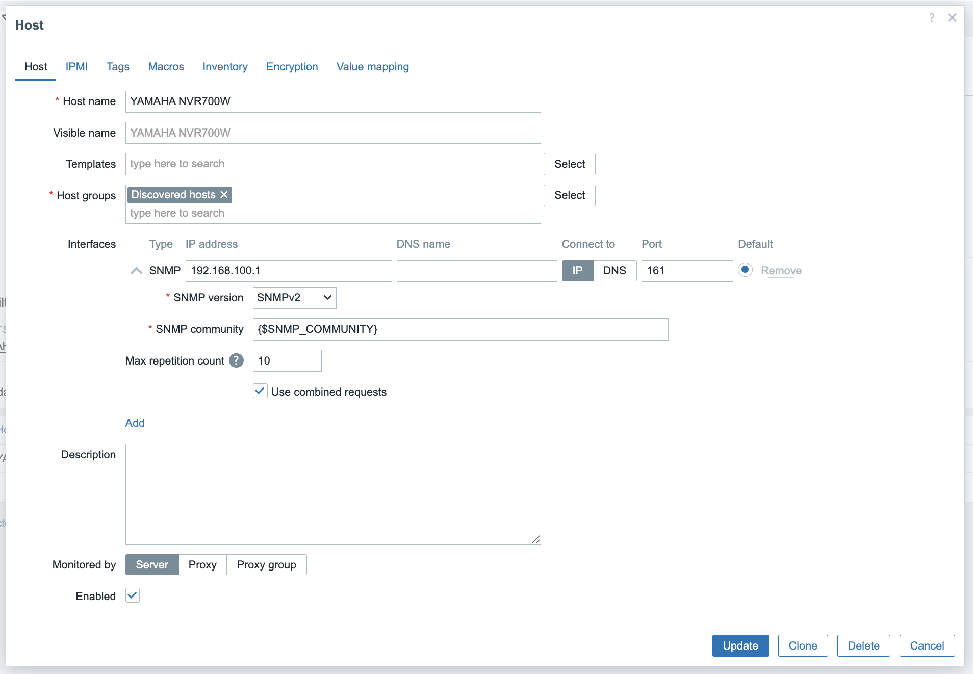 Zabbix で YAMAHA ルータを監視する #Network - Qiita