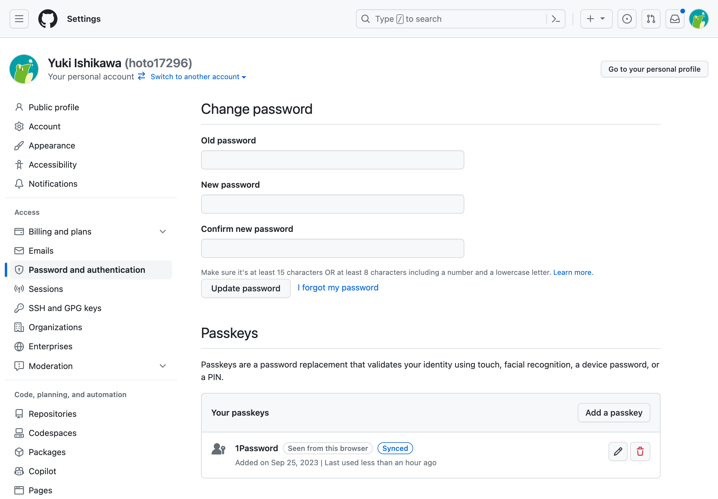 1Password のパスキー対応を試す #passkey - Qiita