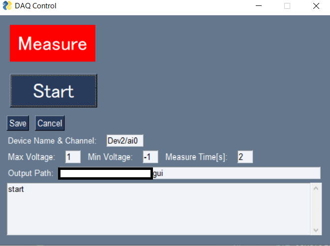 PythonでNI-DAQの利用 #PySimpleGUI - Qiita