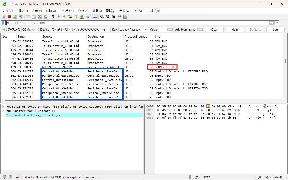 nRF BLE Sniffer + Wiresharkで、Central-Peripheral間のBLEパケットをキャプチャする #IoT ...