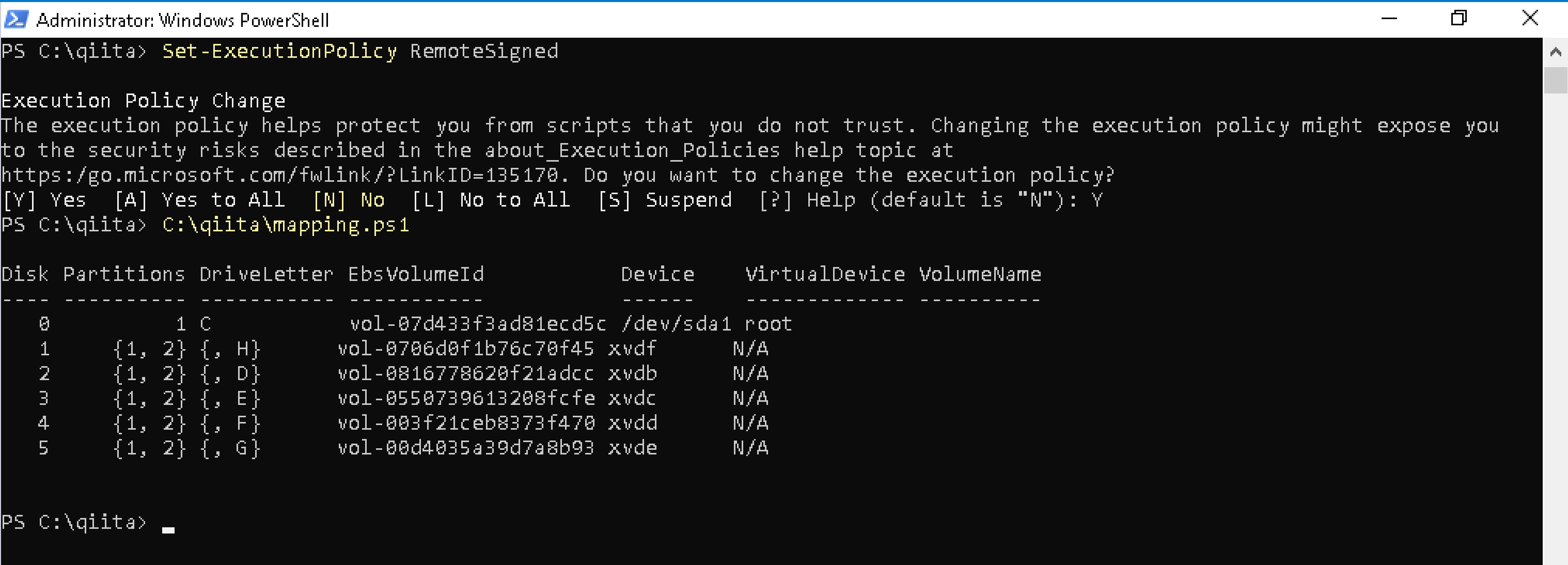 EC2上のWindowsサーバーでディスクとEBSボリュームのマッピングについて #ebs - Qiita