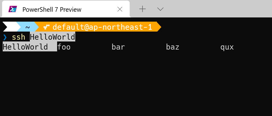 PowerShellでsshコマンドにssh_configの内容で入力補完できるようにする #SSH - Qiita