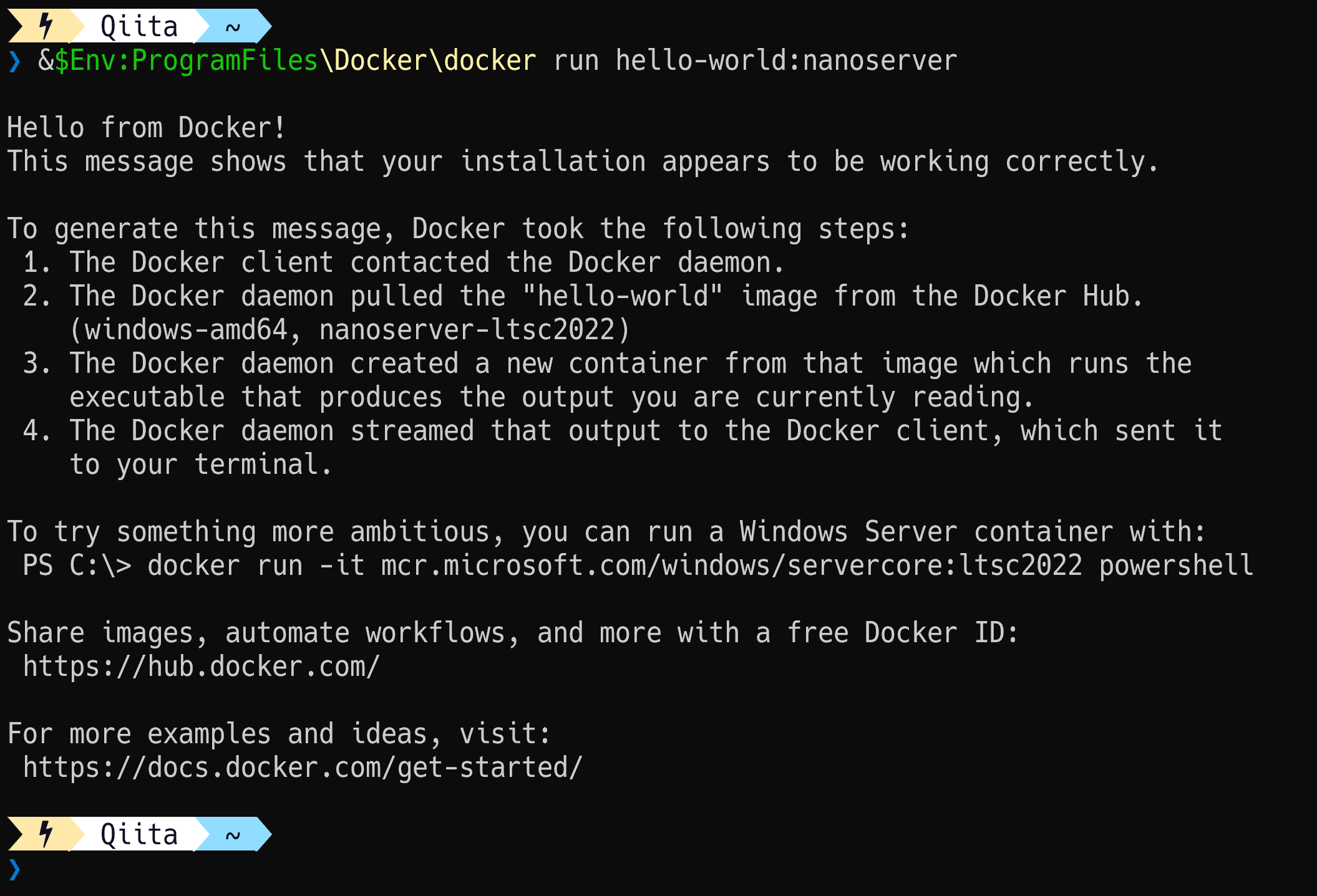 Windows11上にDocker EngineをインストールしてWindowsコンテナを実行してみる #Docker - Qiita