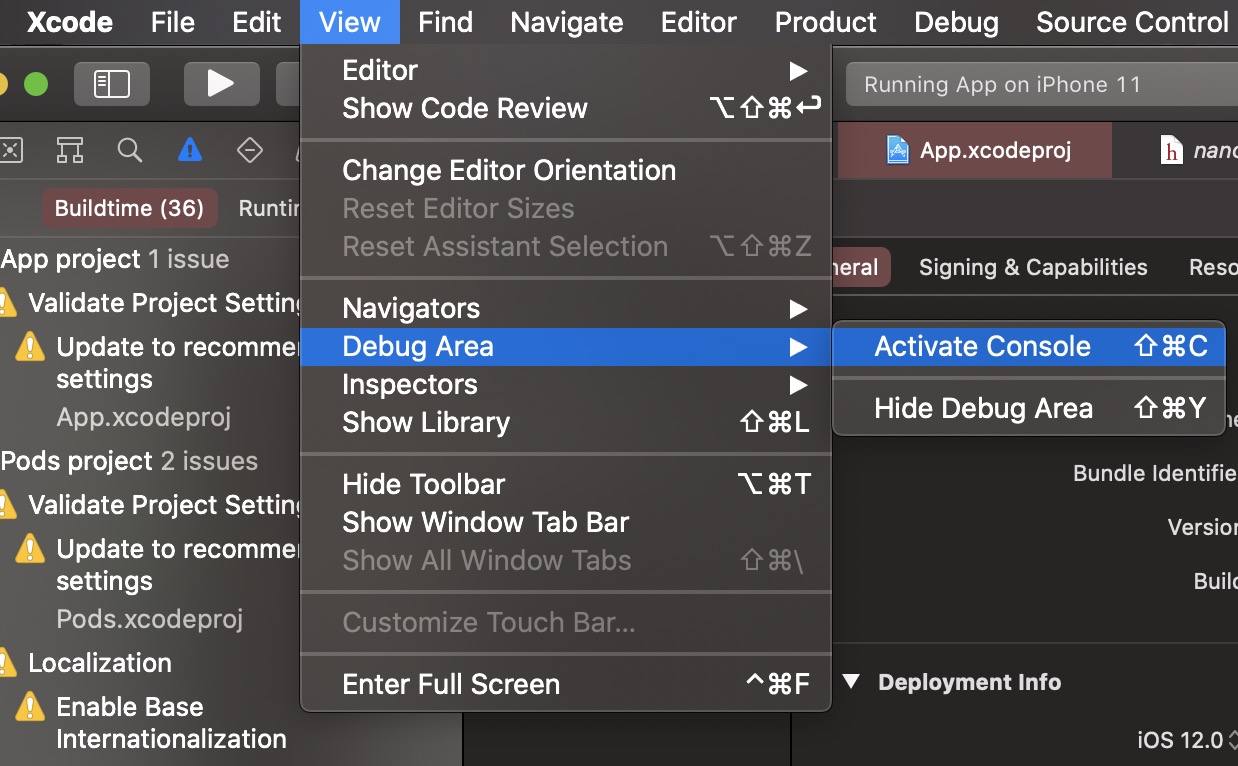 Xcode デバッグのログを表示させる方法 #iOS - Qiita