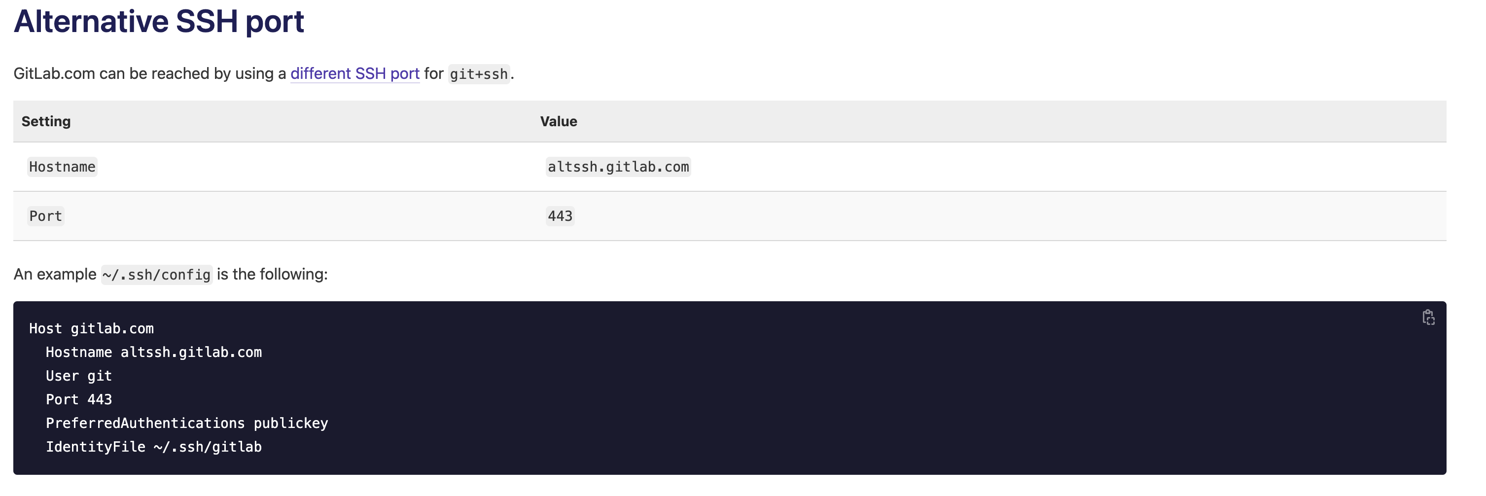 GitlabへのSSH接続がTimeoutする場合の処方箋 #GitLab - Qiita