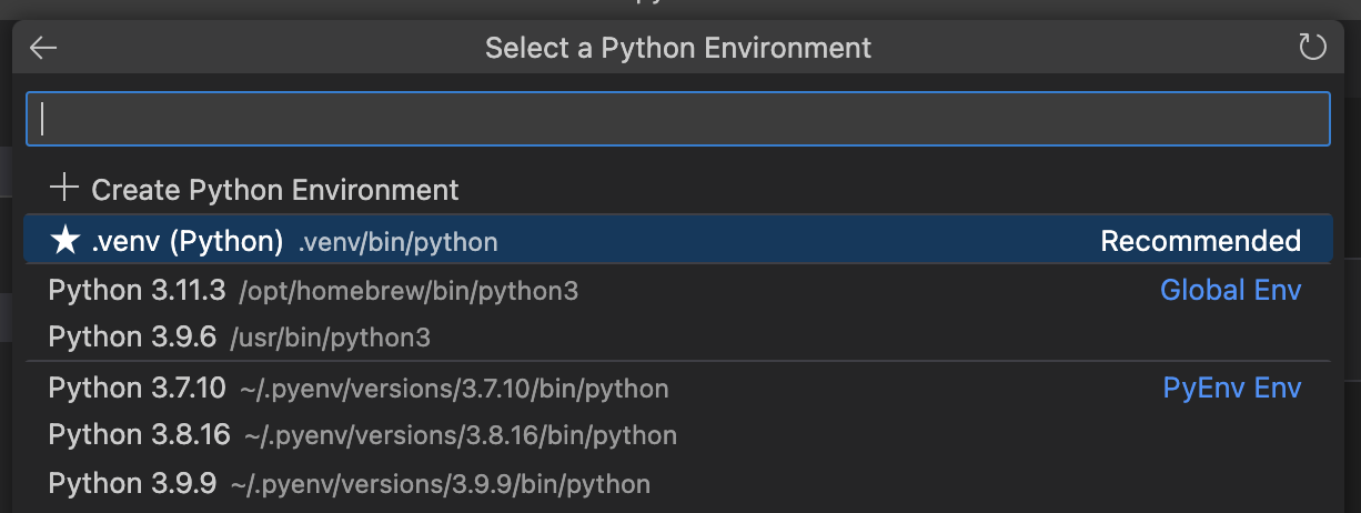 [VSCode] venvで作成した仮想環境がkernel一覧に表示されないときの対処法 #Python - Qiita