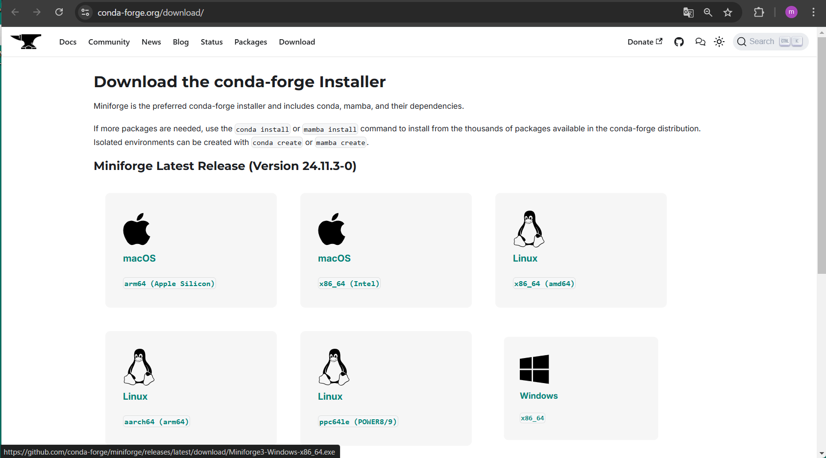 MiniforgeによるPythonの開発環境構築（画像処理やディープラーニングの画像認識で使用） #OpenCV - Qiita