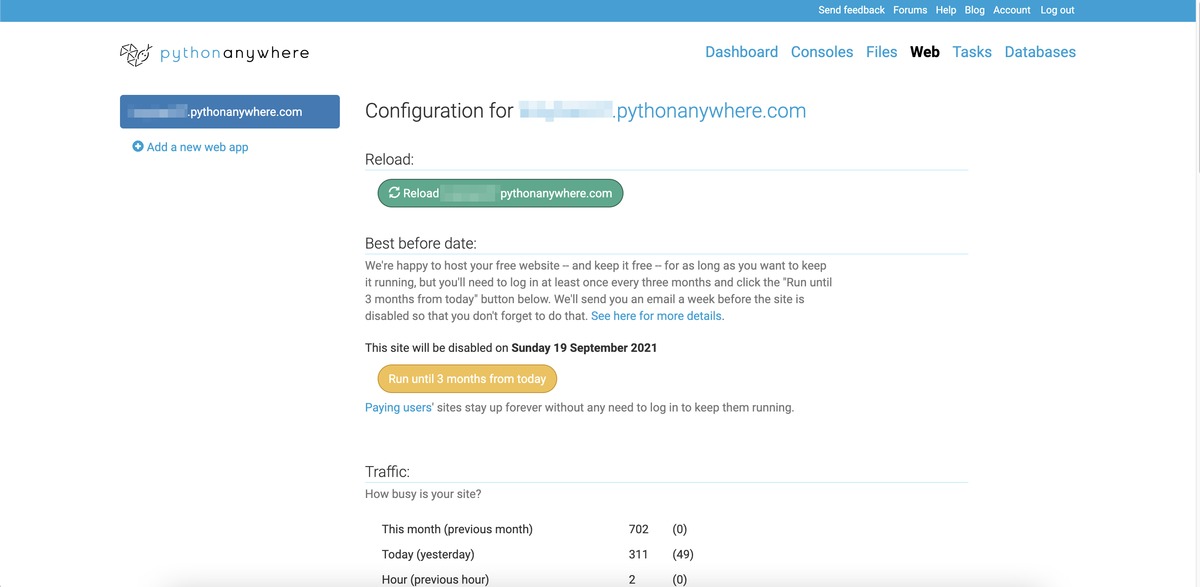 初心者向け Pythonanywhereを使ってみよう（2023/09/09色々追加あり） #Django - Qiita
