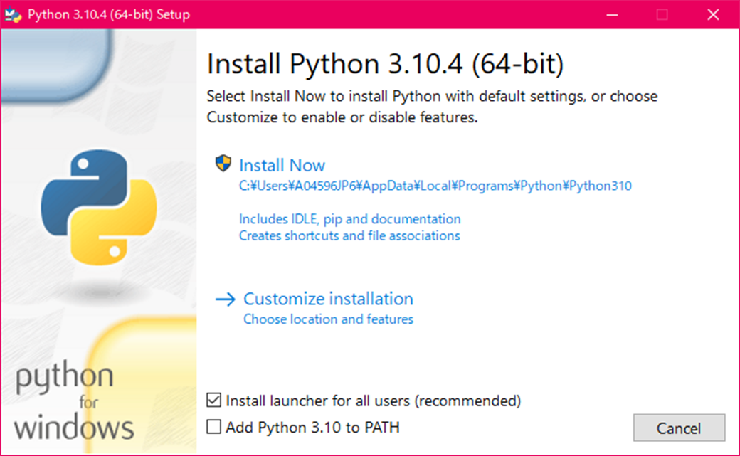 Windows PC へのPython3 導入手順 #Python - Qiita