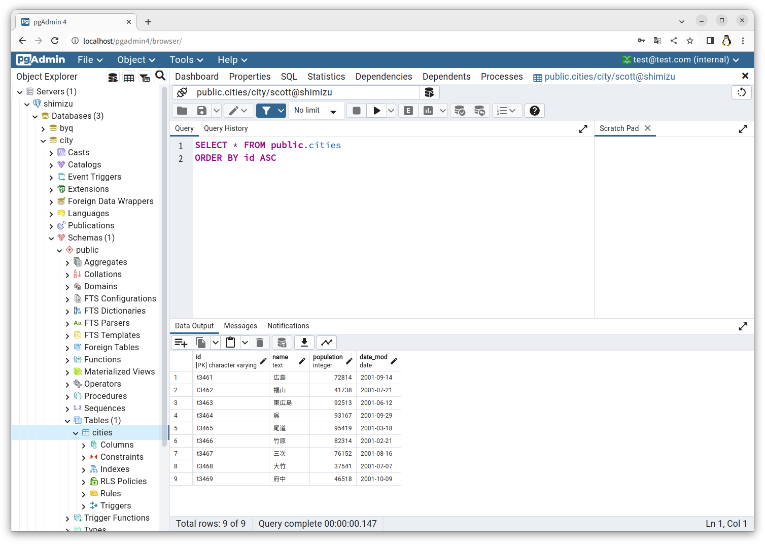pgadmin4 を Ubuntu 23.04 にインストール #PostgreSQL - Qiita