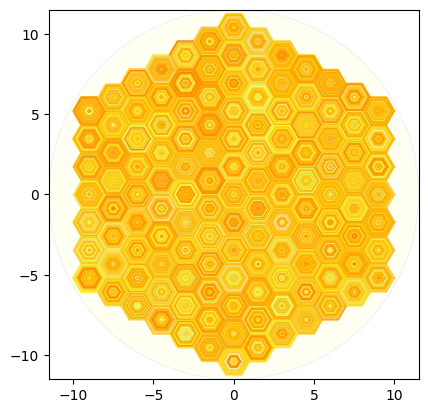 PythonとShapelyで描く動的な六角形のGenerative Art #matplotlib - Qiita