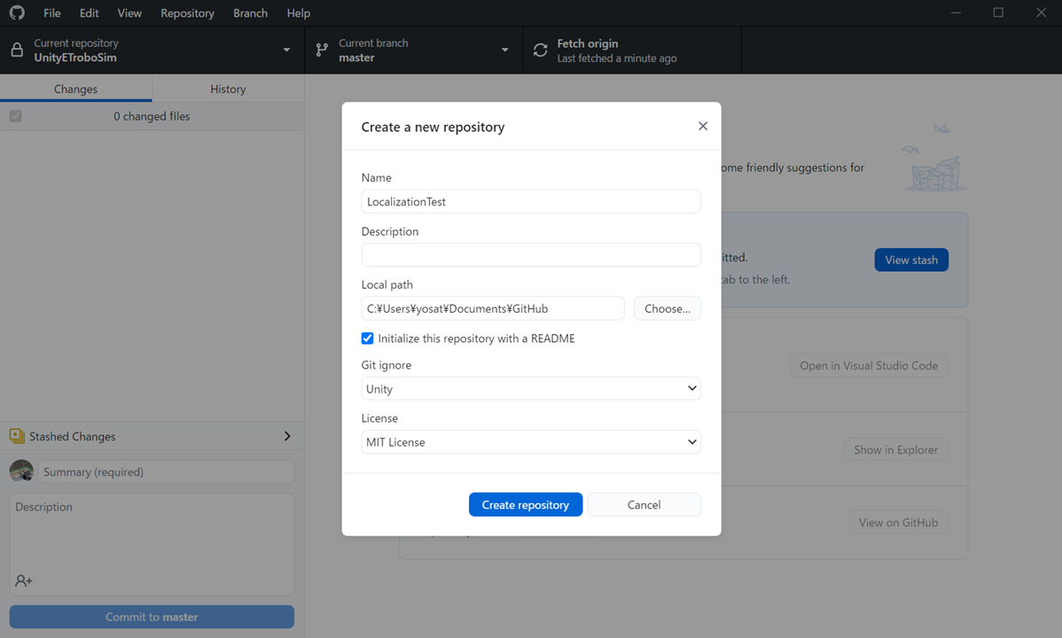 UnityプロジェクトをGitHub Desktopで管理する手順 #GithubDesktop - Qiita