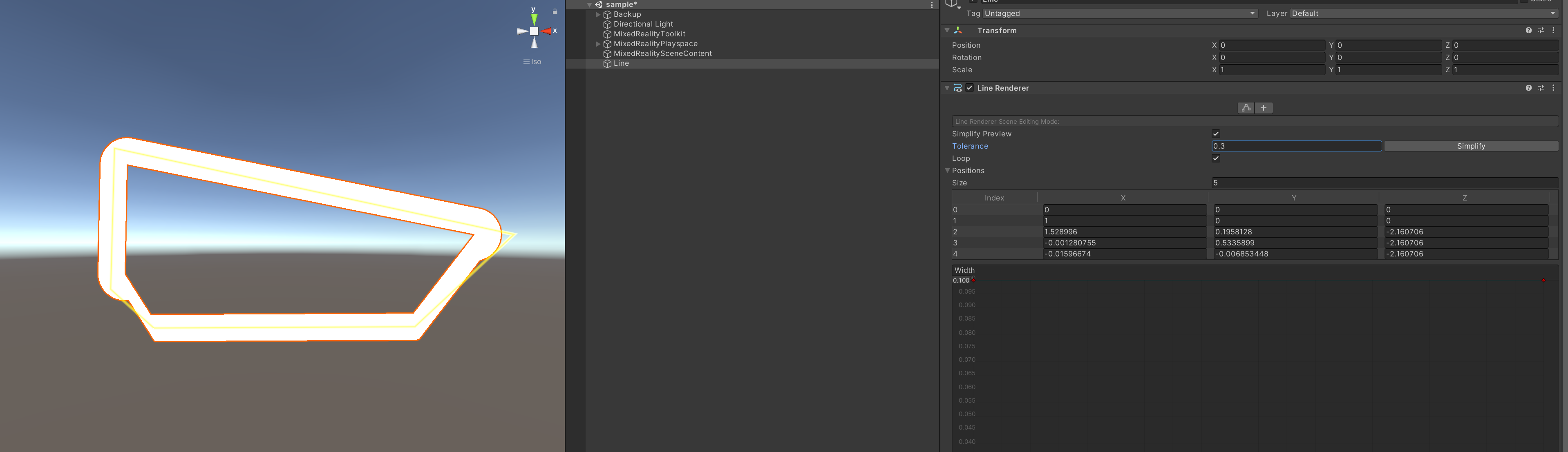 [MR Dev Tips #13] Unity Line Renderer を使って引いた線を加工する #HoloLens - Qiita