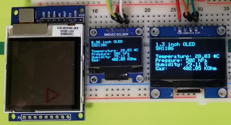Esp32で1 6インチのカラーlcd 130×130ピクセル、ssd1283a に表示する Arduino Qiita