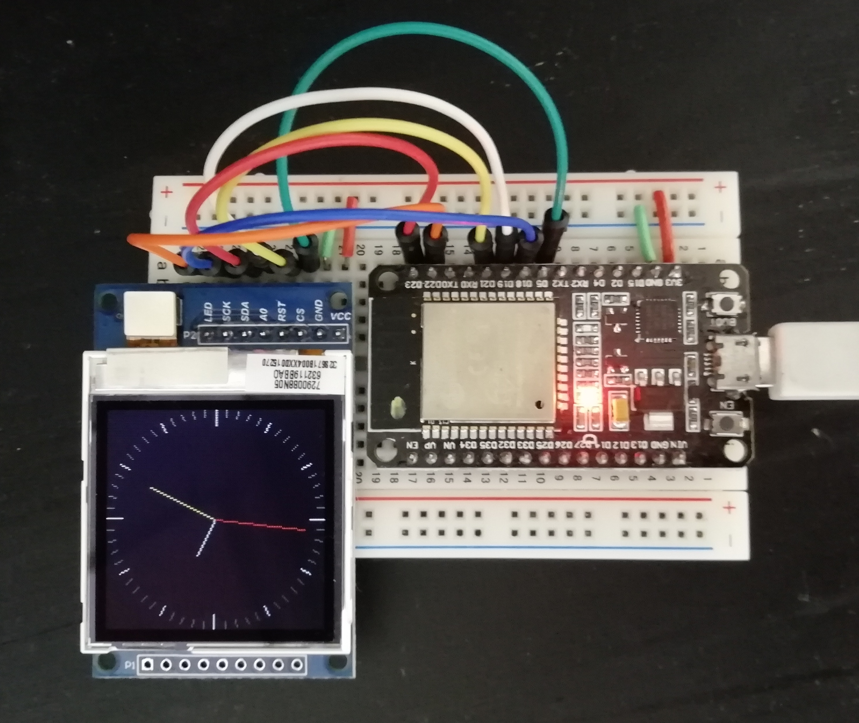 Esp32 1 6インチlcd Ssd1283a 【第2弾】アナログ時計、デジタル時計、ラーメンタイマー Arduino Qiita