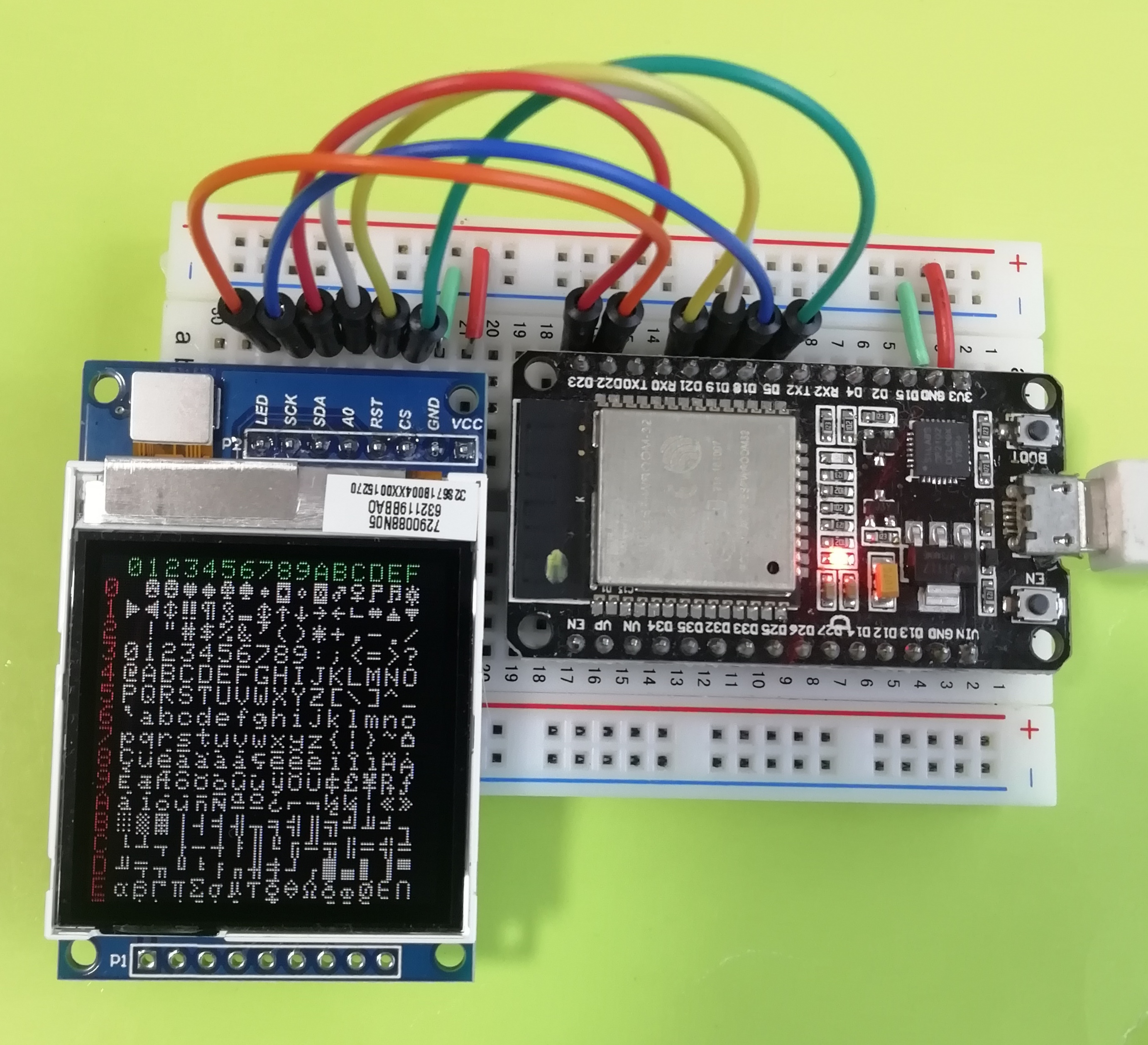 Esp32で1 6インチのカラーlcd 130×130ピクセル、ssd1283a に表示する Arduino Qiita