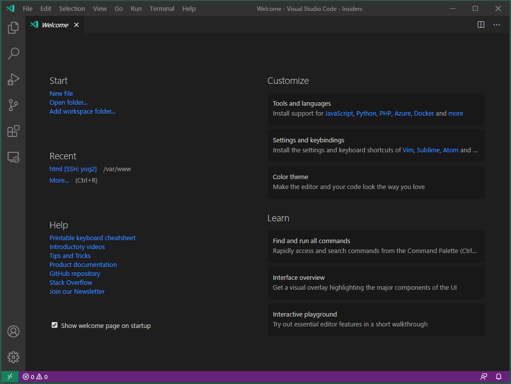 Remote Access Visual Studio Code