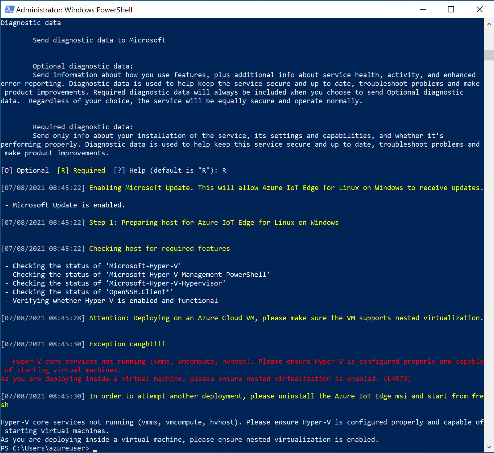Azure Vm に Eflow（azure Iot Edge For Linux On Windows） 環境を構築する Iotedge Qiita