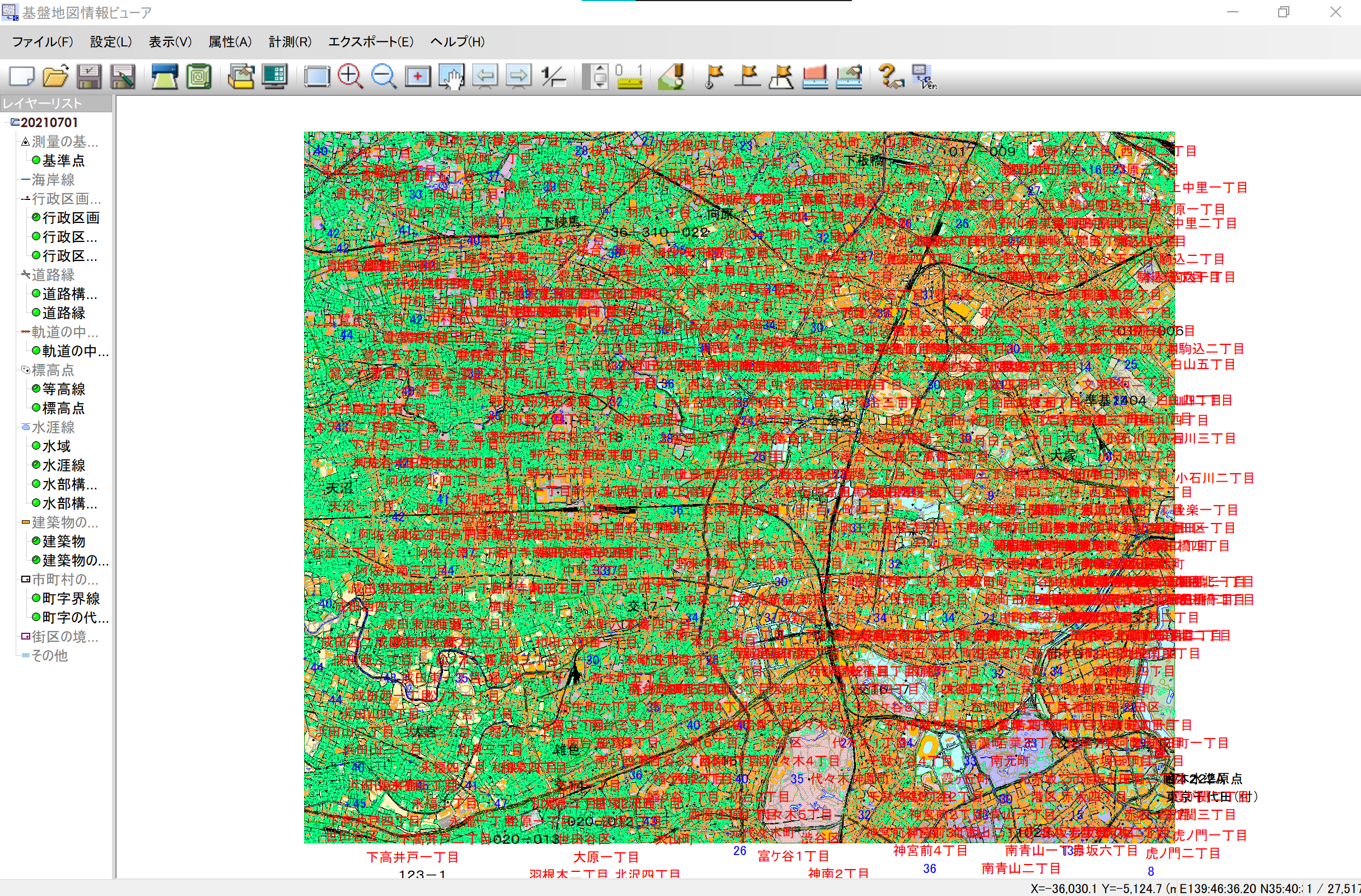基盤地図情報データをshapefileに変換して，QGISで表示する。 #GIS - Qiita