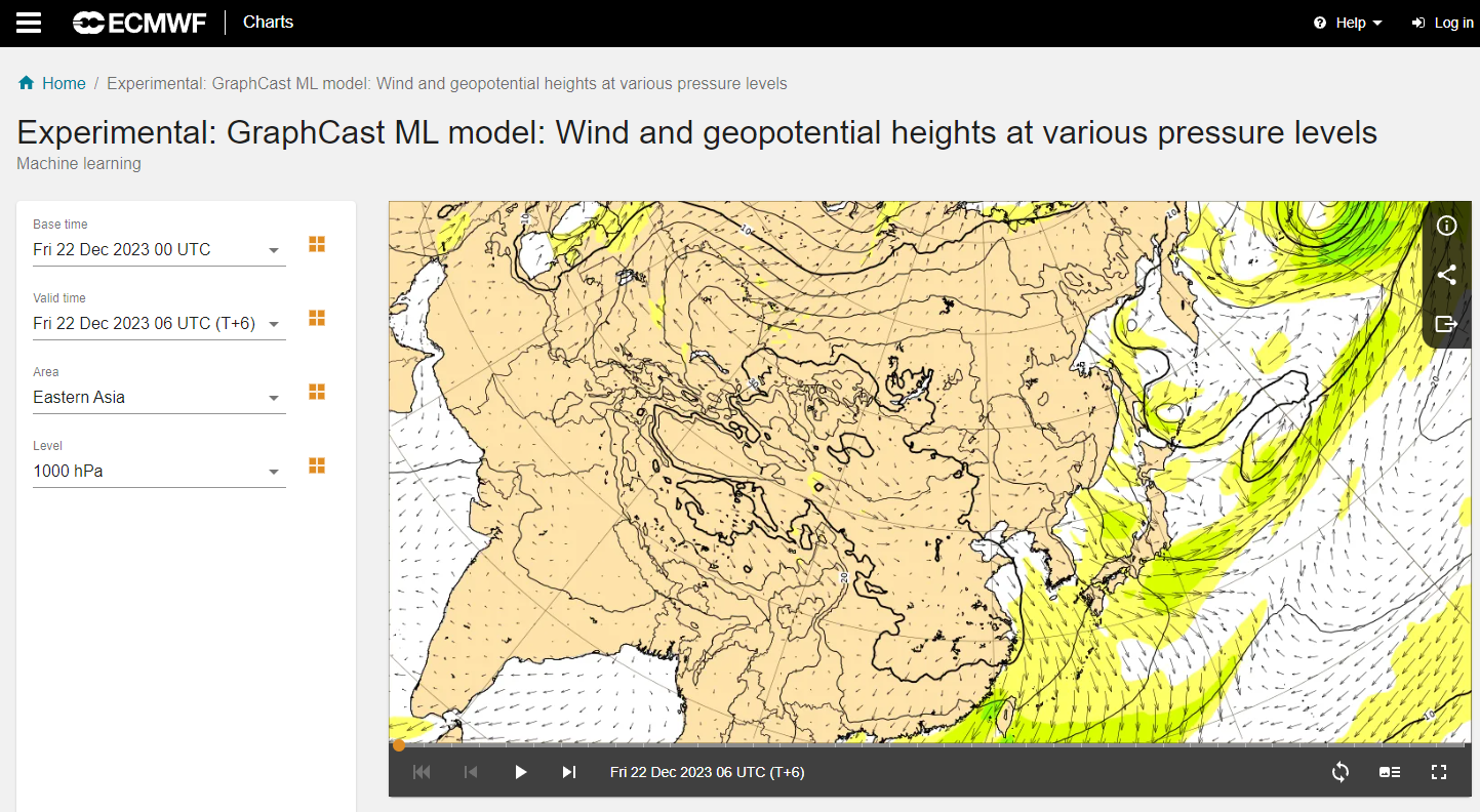 気象予報AI「GraphCast」の予報が見れるサイトを紹介する #気象データ - Qiita