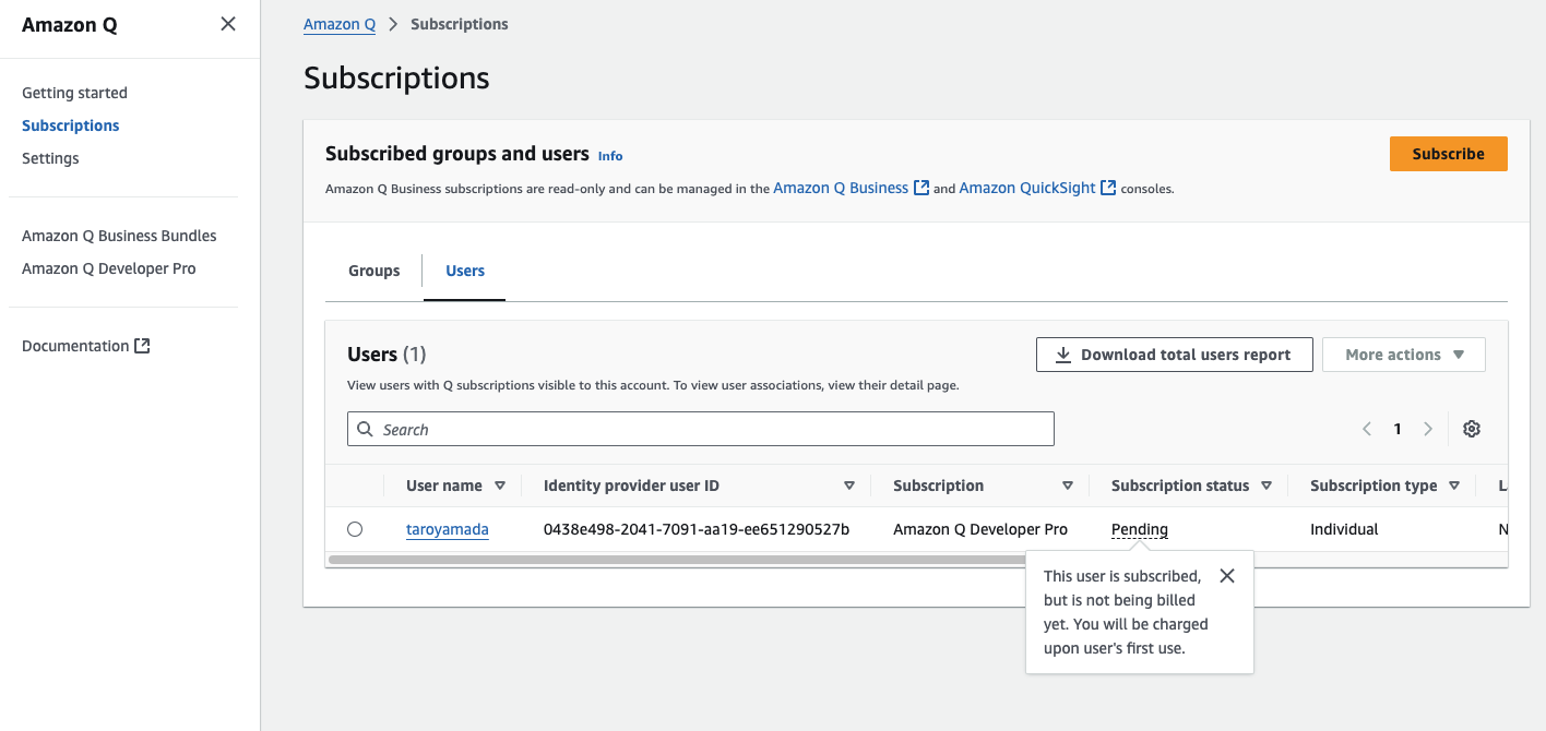 Amazon Q Dveloper Proを単一AWSアカウント環境で契約する #AmazonQDveloper - Qiita