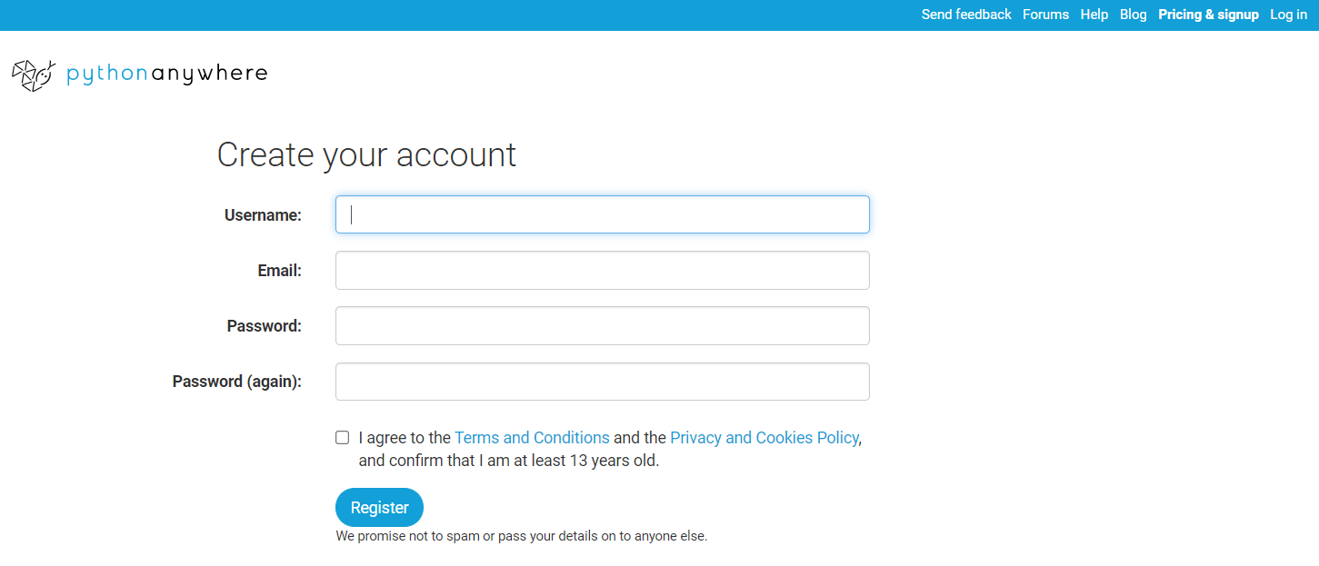 【Flask, pythonanywhere】10分でwebサイト公開（無料サーバー・広告なし・無料SSL） #Python - Qiita