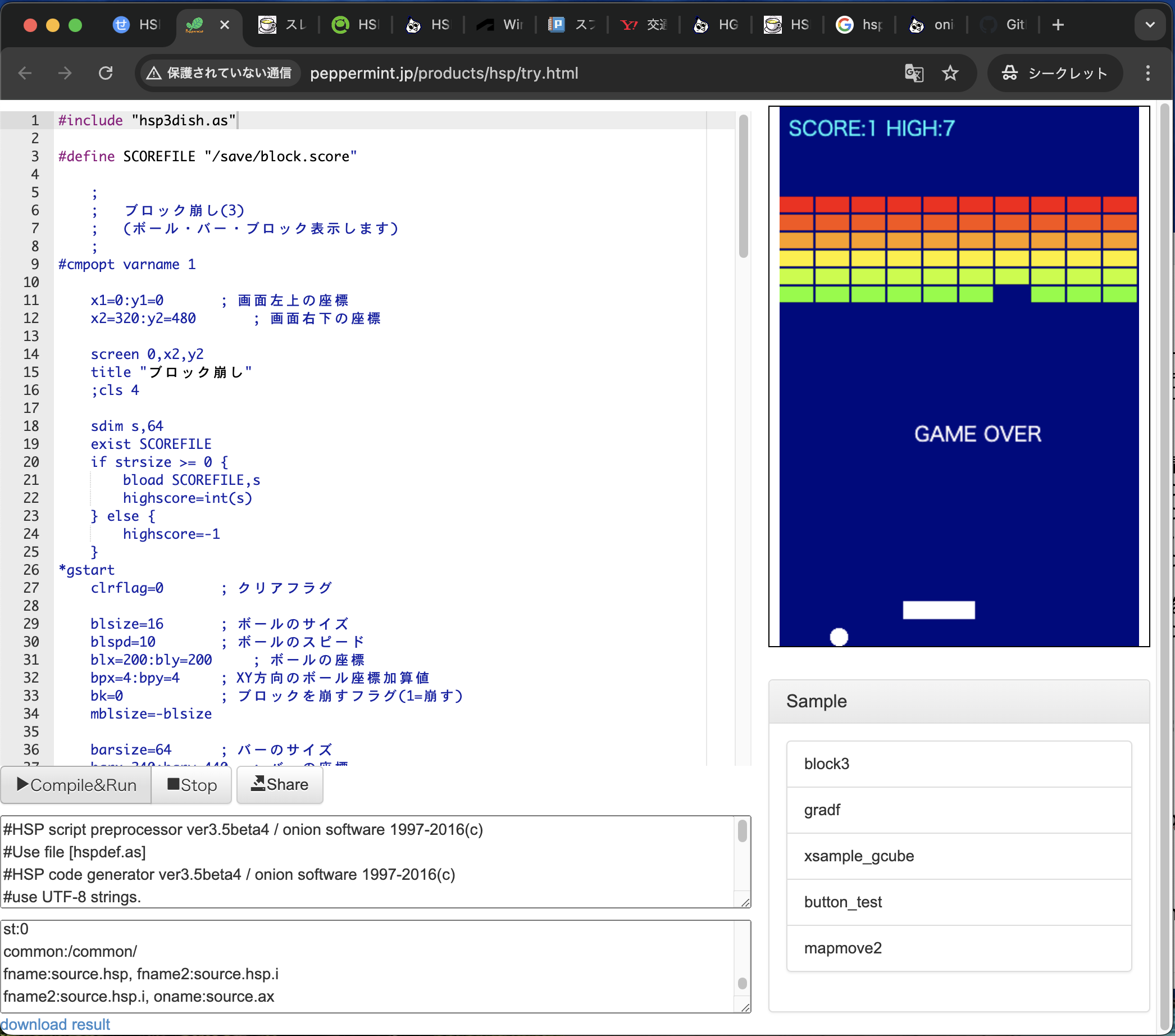 HSP3 】【 HSP3Dish 】30年改善と愛用が継続する日本国産プログラミング言語の現在地2025年 #ゲーム制作 - Qiita