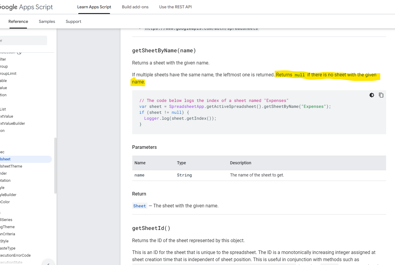 GAS:シートの存在確認はgetSheetByName()で済む #GoogleAppsScript - Qiita