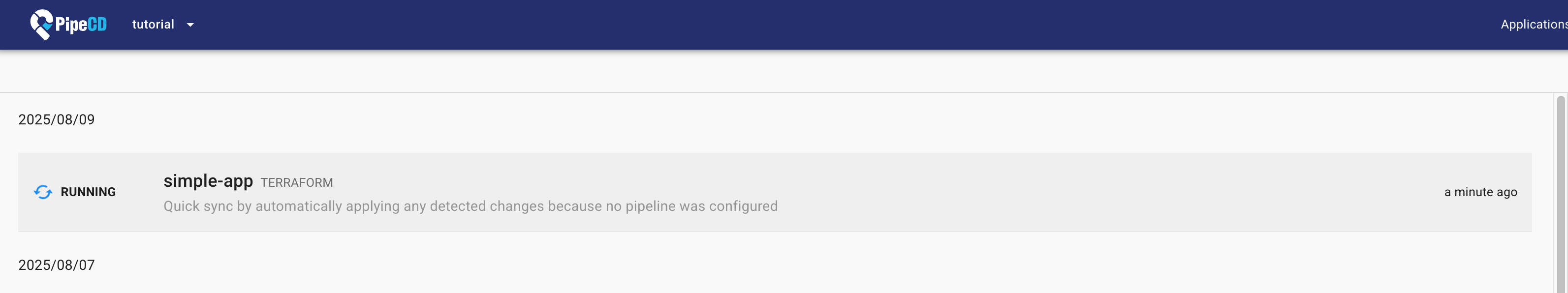 PipeCD tutorialメモ #GitHub - Qiita
