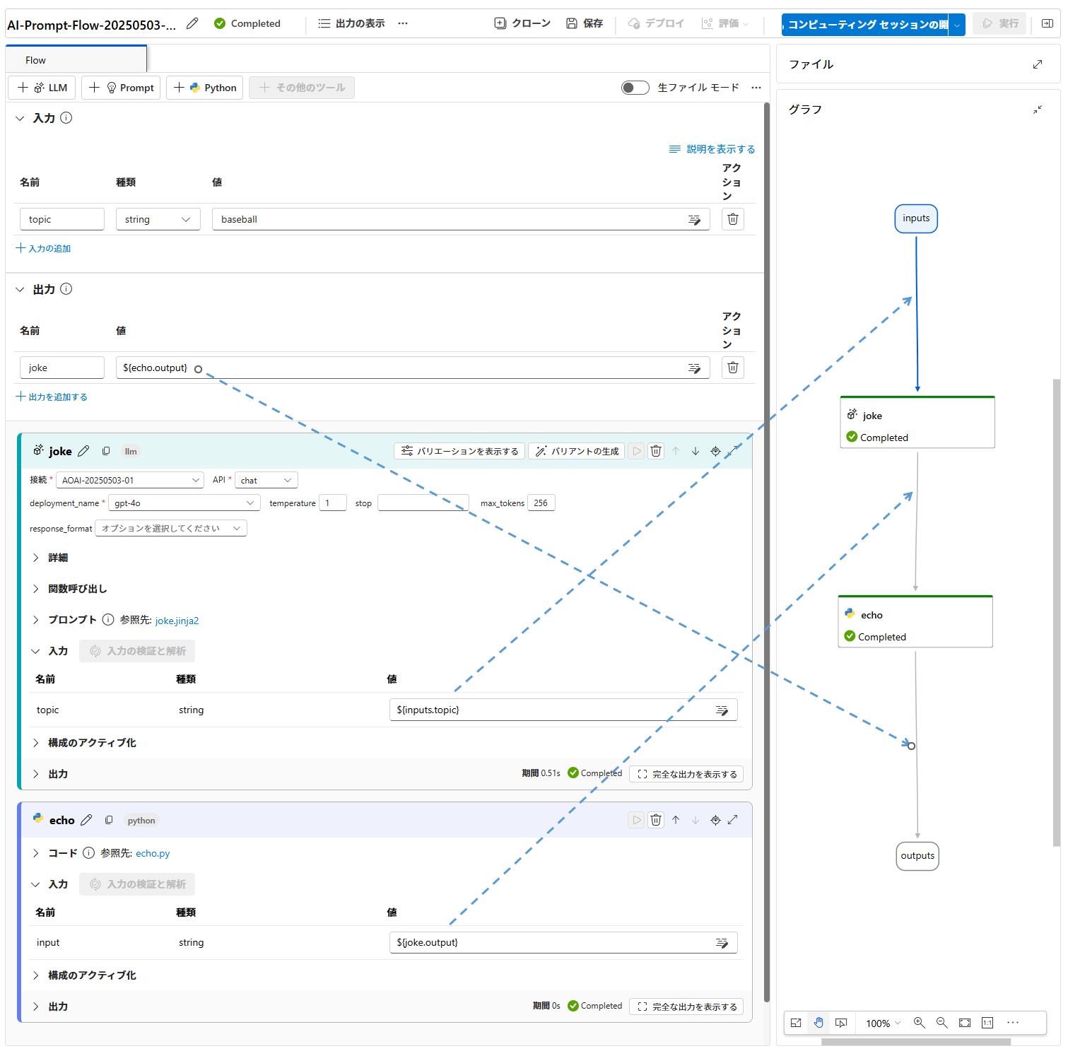 Azure AI Foundry プロンプトフロー(Prompt Flow) ことはじめ #OpenAI - Qiita