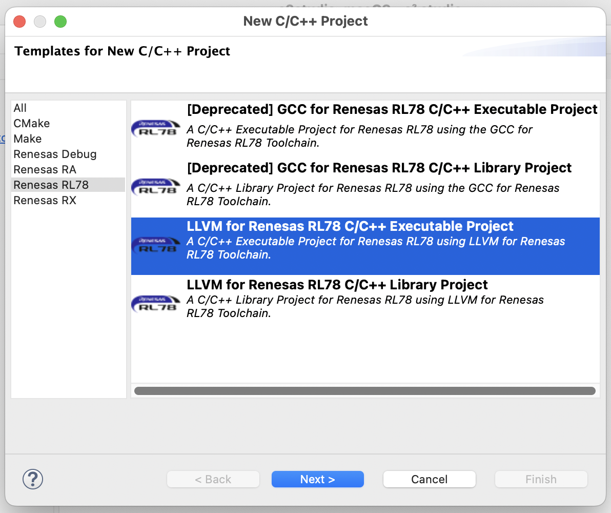 RL78マイコンの開発をMac版e2studioでやってみる！ #MacOSX - Qiita